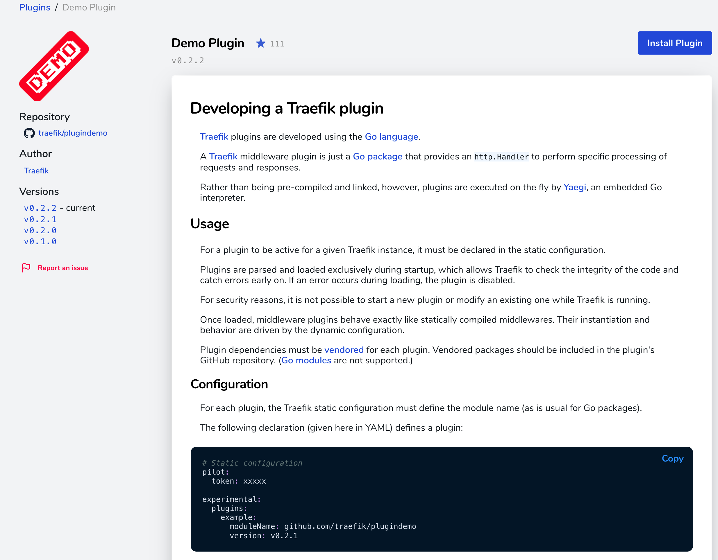 Working with Traefik Plugins